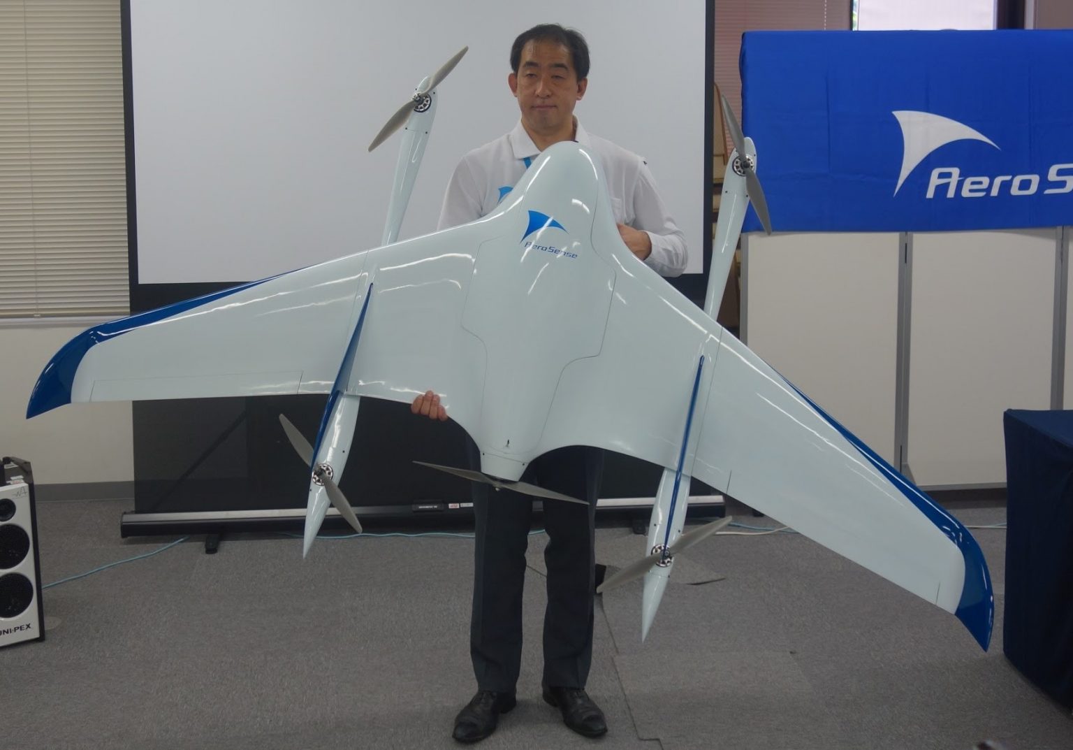 エアロネクスト、プロドローン機ベースの4D GRAVITY搭載モデル発表 「PD4B-M-AN」を名古屋サミットで | DroneTribune (ドローントリビューン)