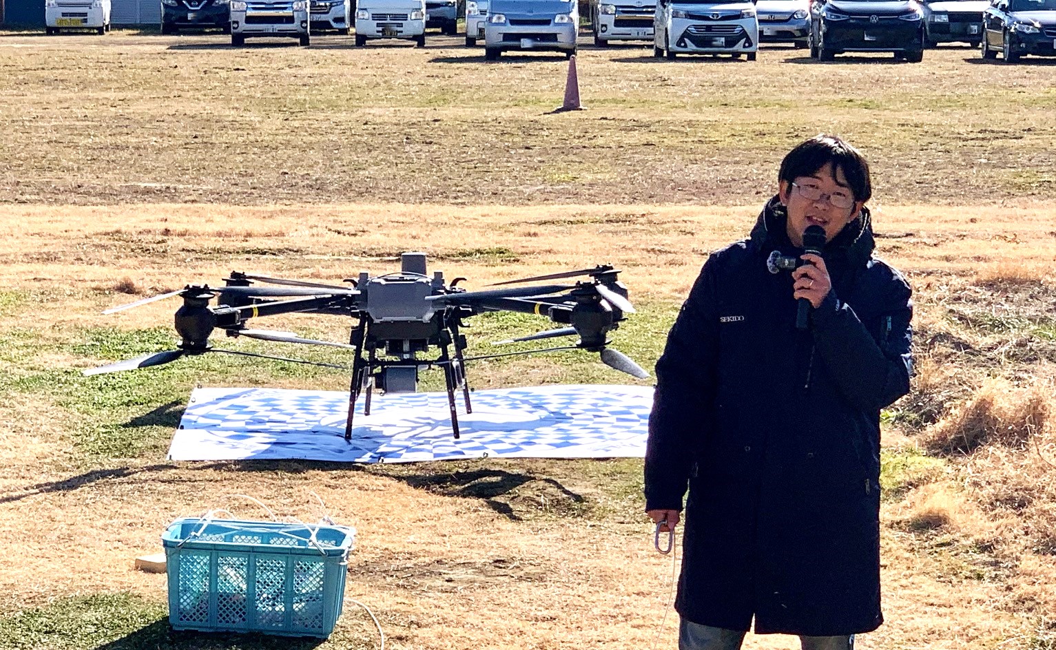 セキド、DJIの物流機FlyCart30を実演 25㎏を吊り下げ安定運搬 | DroneTribune (ドローントリビューン)