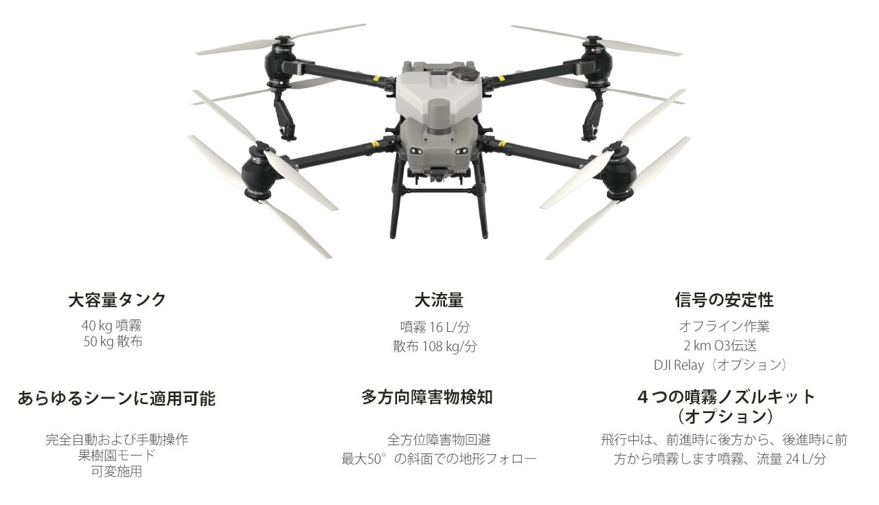 DJIが農業ドローン「Agras T50」発表 粒剤50kgを積載し散布可能 | DroneTribune (ドローントリビューン)